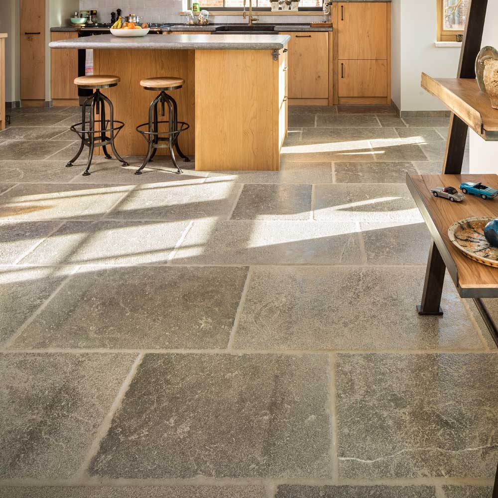 Bastille bleu limestone flooring | Natural Stone Consulting