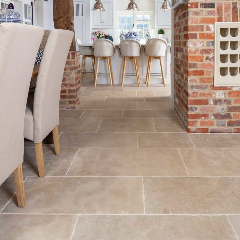 Reclaimed antique English Yorkstone flooring - Natural Stone Consulting