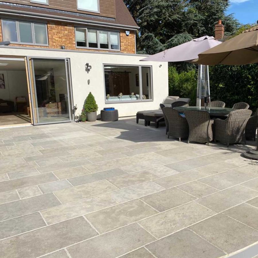 Bastille bleu limestone paving – Natural Stone Consulting