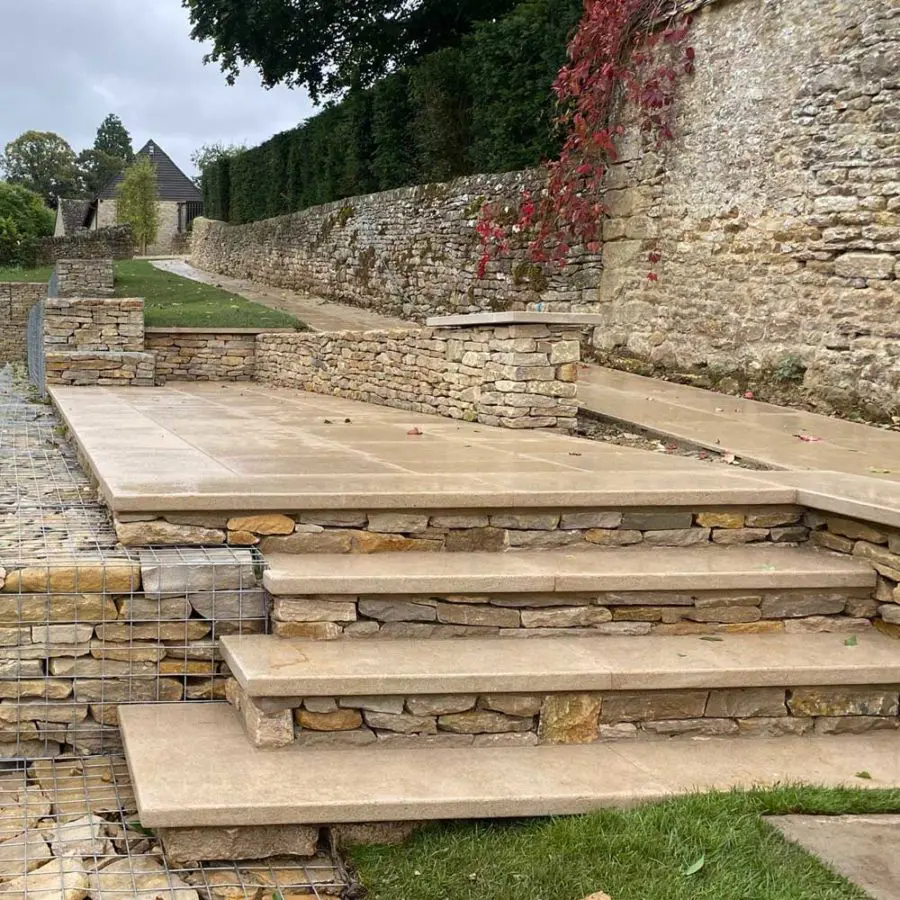 Bourton buff limestone paving - Natural Stone Consulting