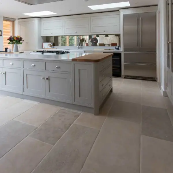 Case study: A traditional kitchen stone floor for family home - Natural ...