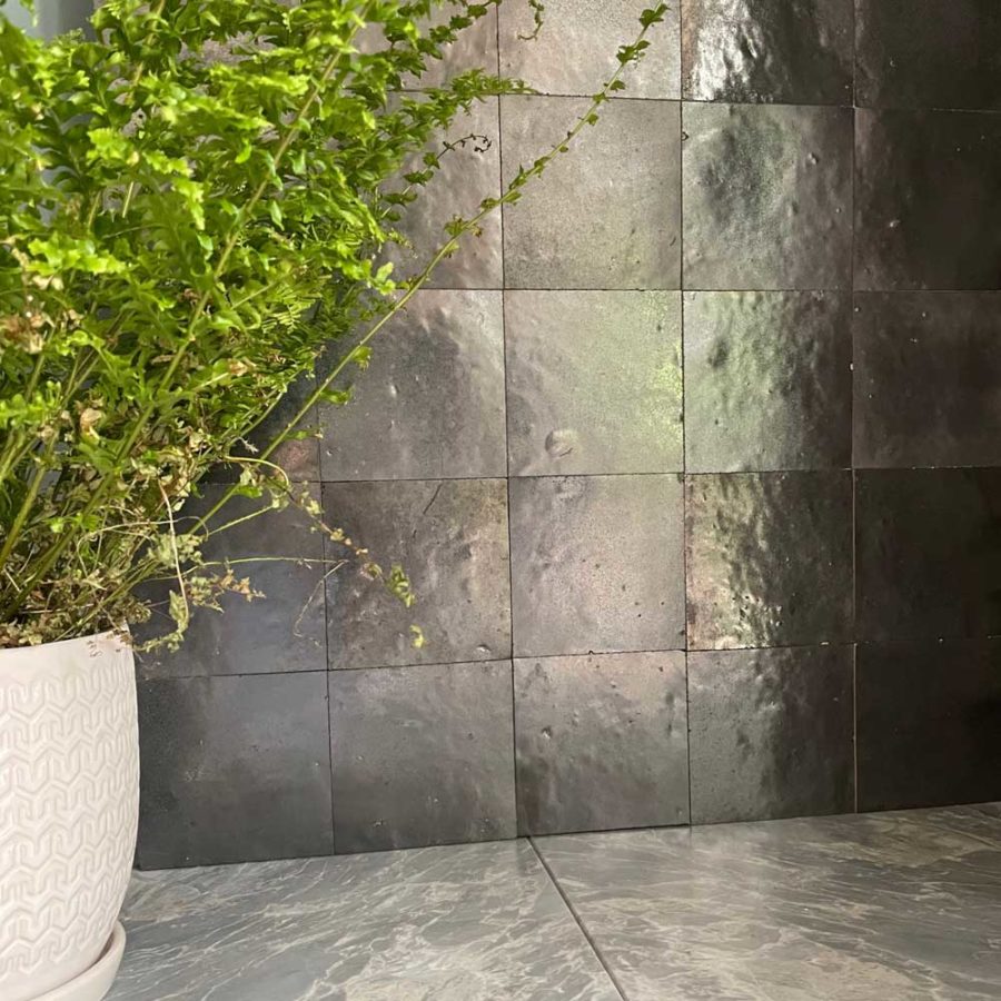 Vintage metal Zellige tiles - Natural Stone Consulting