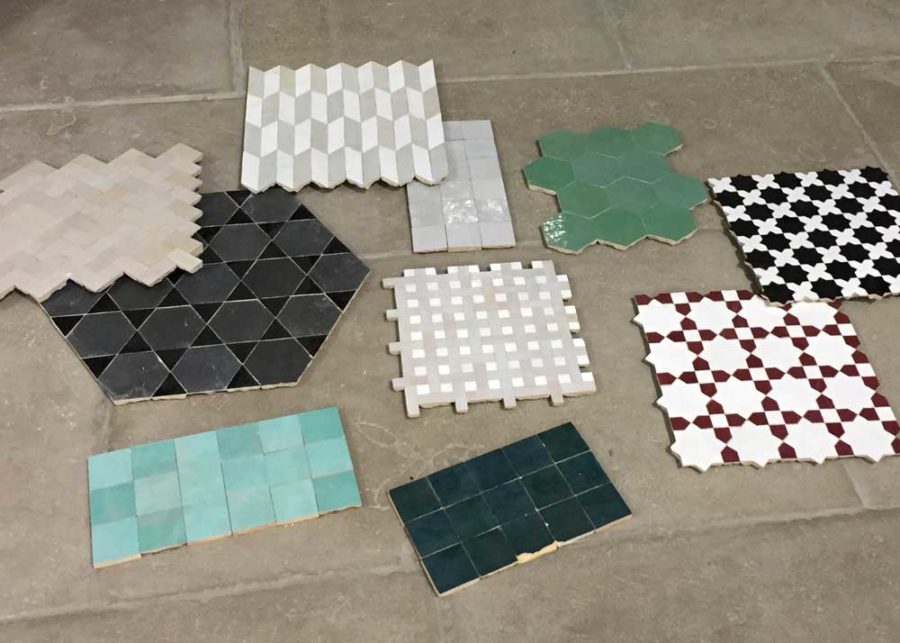 Zellige tiles hand-made in Morocco from natural clay - Natural Stone ...