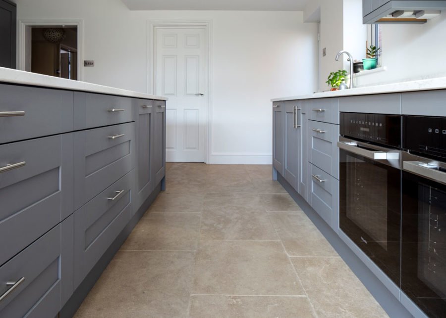 Case study: A seamless flow with stone tiles for inside and outside ...