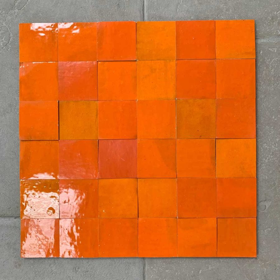 Orange Zellige tiles - Natural Stone Consulting