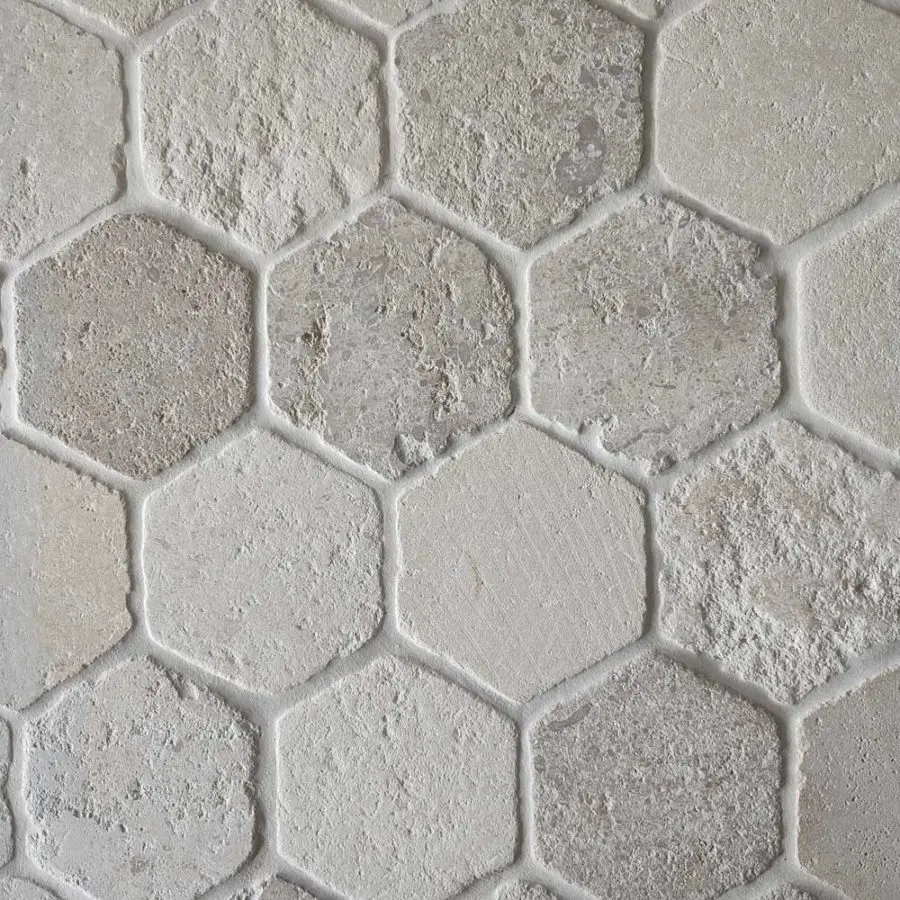 Les Baux limestone hexagon pavers - Natural Stone Consulting