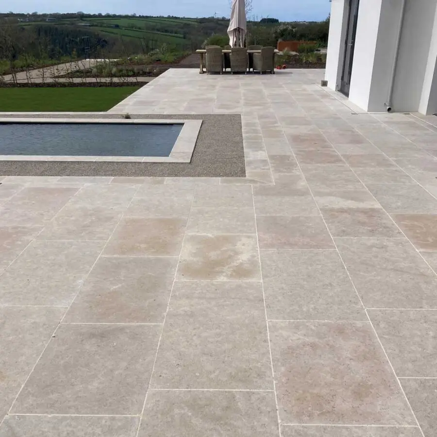 Bampton aged limestone paving - Natural Stone Consulting