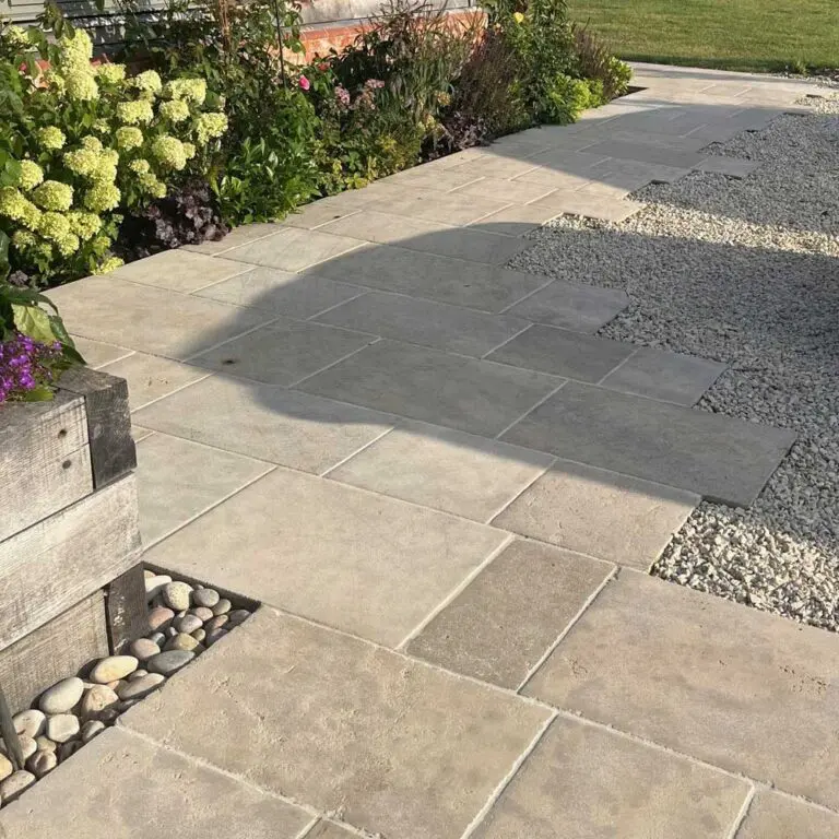 Bastille bleu limestone paving - Natural Stone Consulting