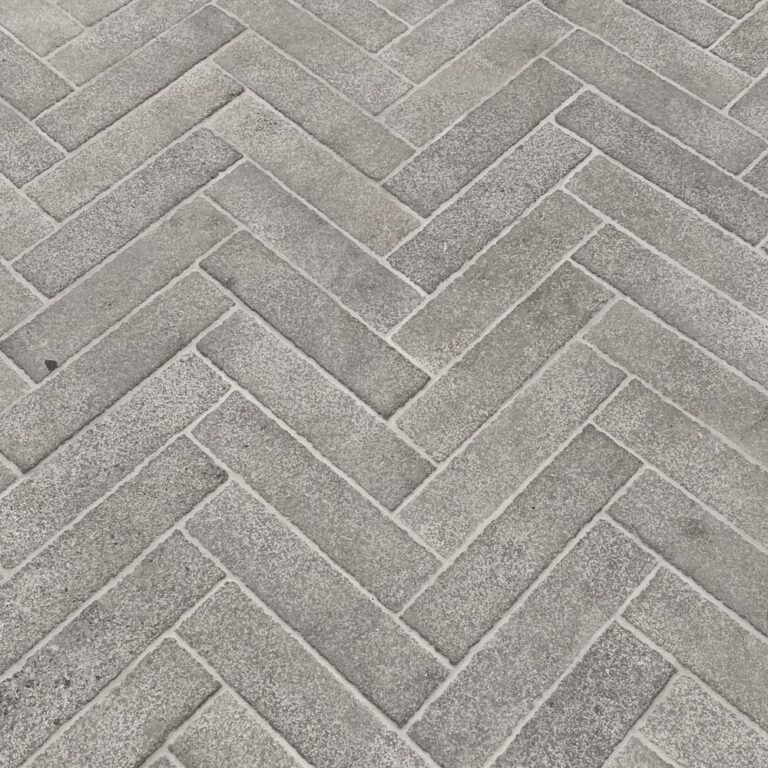 Gris limestone brick pavers - Natural Stone Consulting