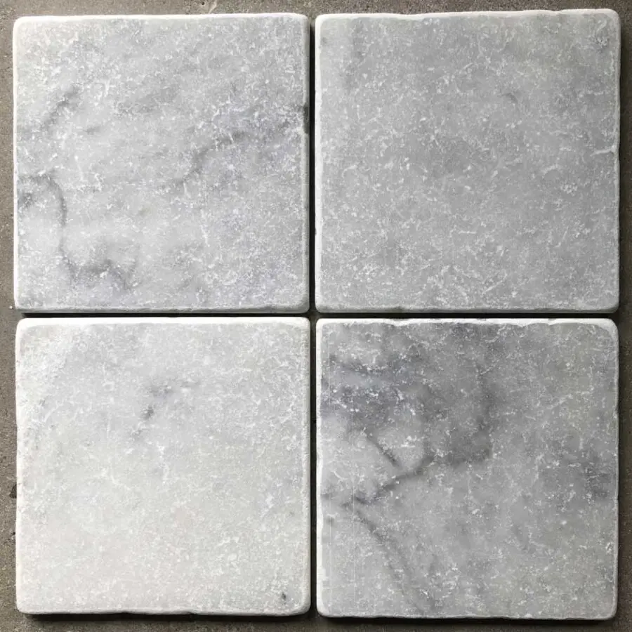 Carrara tumbled marble tiles - Natural Stone Consulting