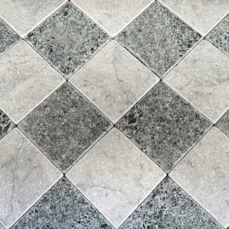 Carrara tumbled marble tiles - Natural Stone Consulting